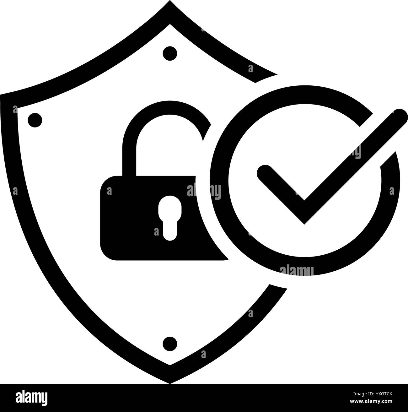 Security Status Icon. Flat Design Stock Vector Image & Art - Alamy