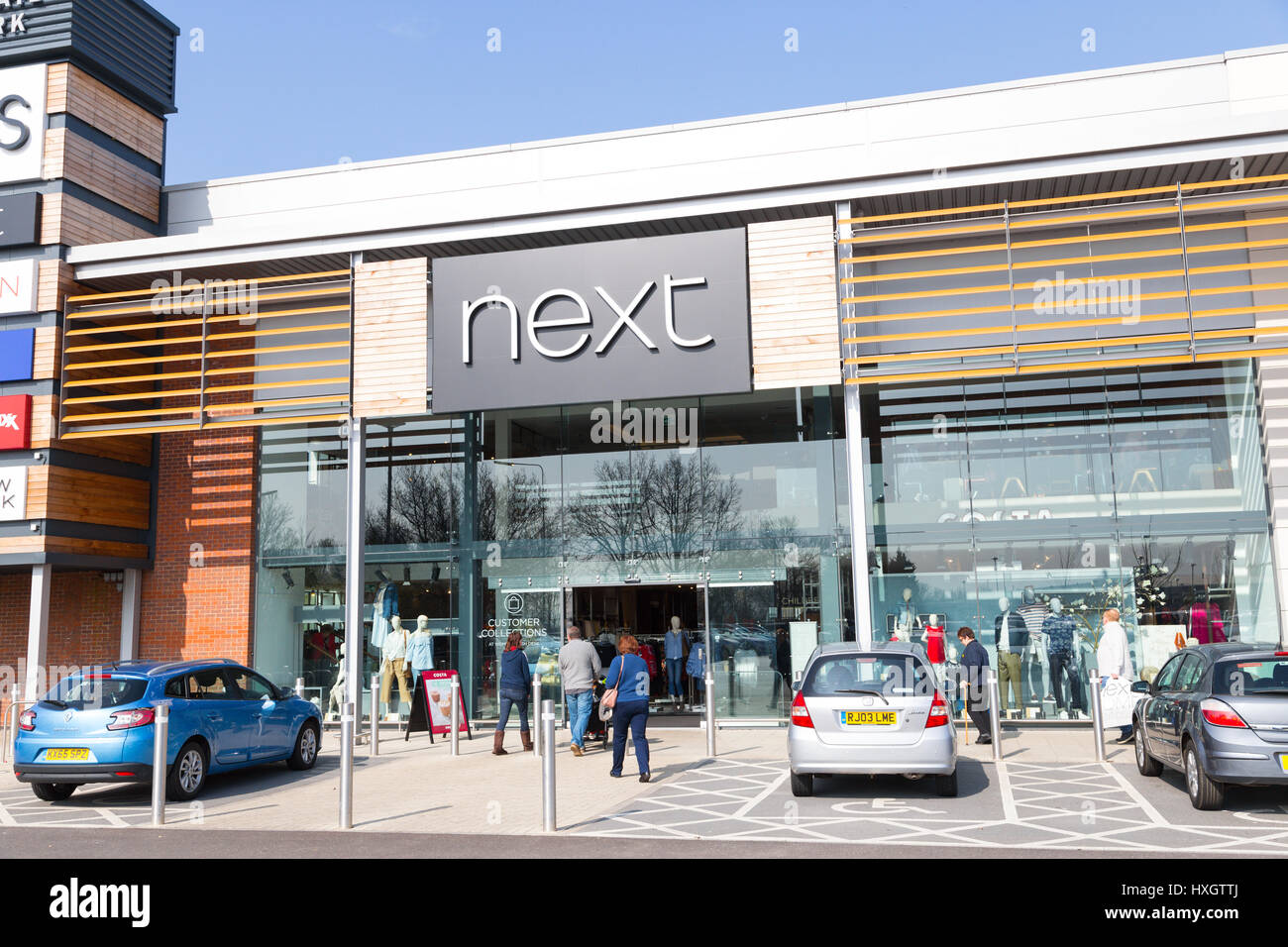 Next store, Biggleswade, Bedfordshire, UK, A1 Retail Park Stock Photo ...