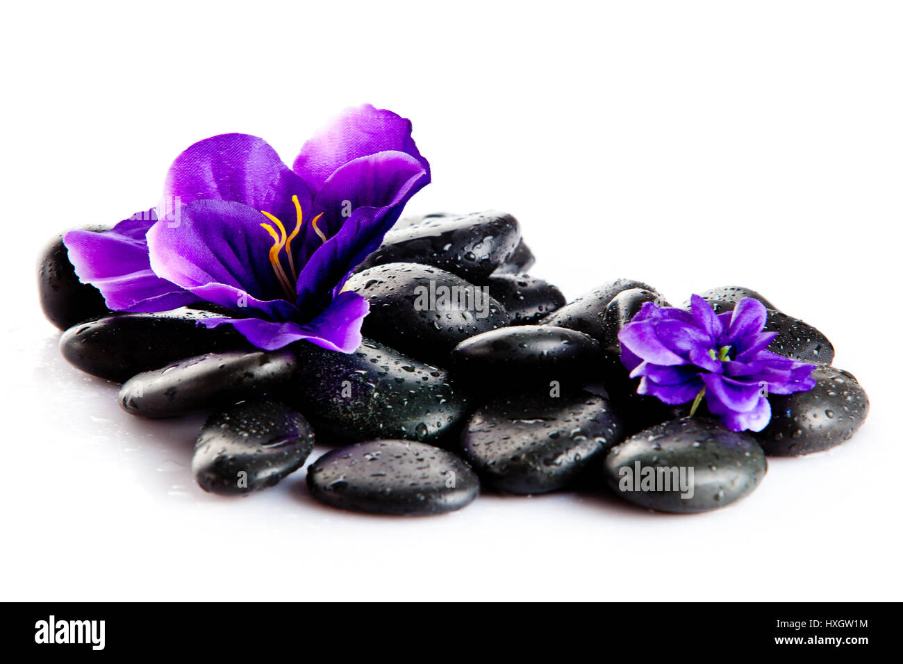 Zen pebbles. Stone spa Stock Photo - Alamy