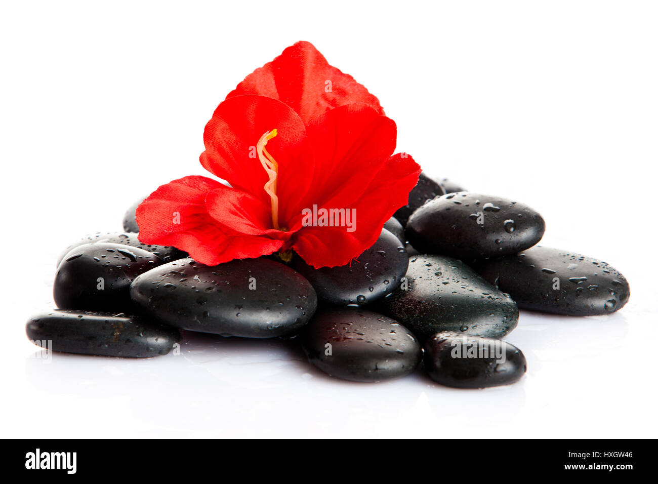 Zen pebbles. Stone spa Stock Photo - Alamy