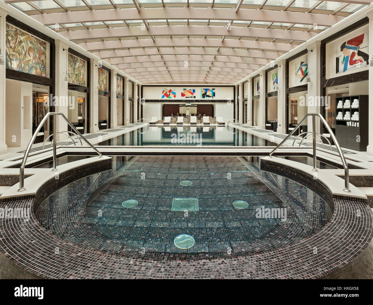 Swimming pool in a luxury Hotel in Moscow Stock Photo - Alamy