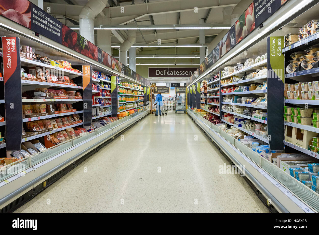Tesco aisle uk hi-res stock photography and images - Alamy