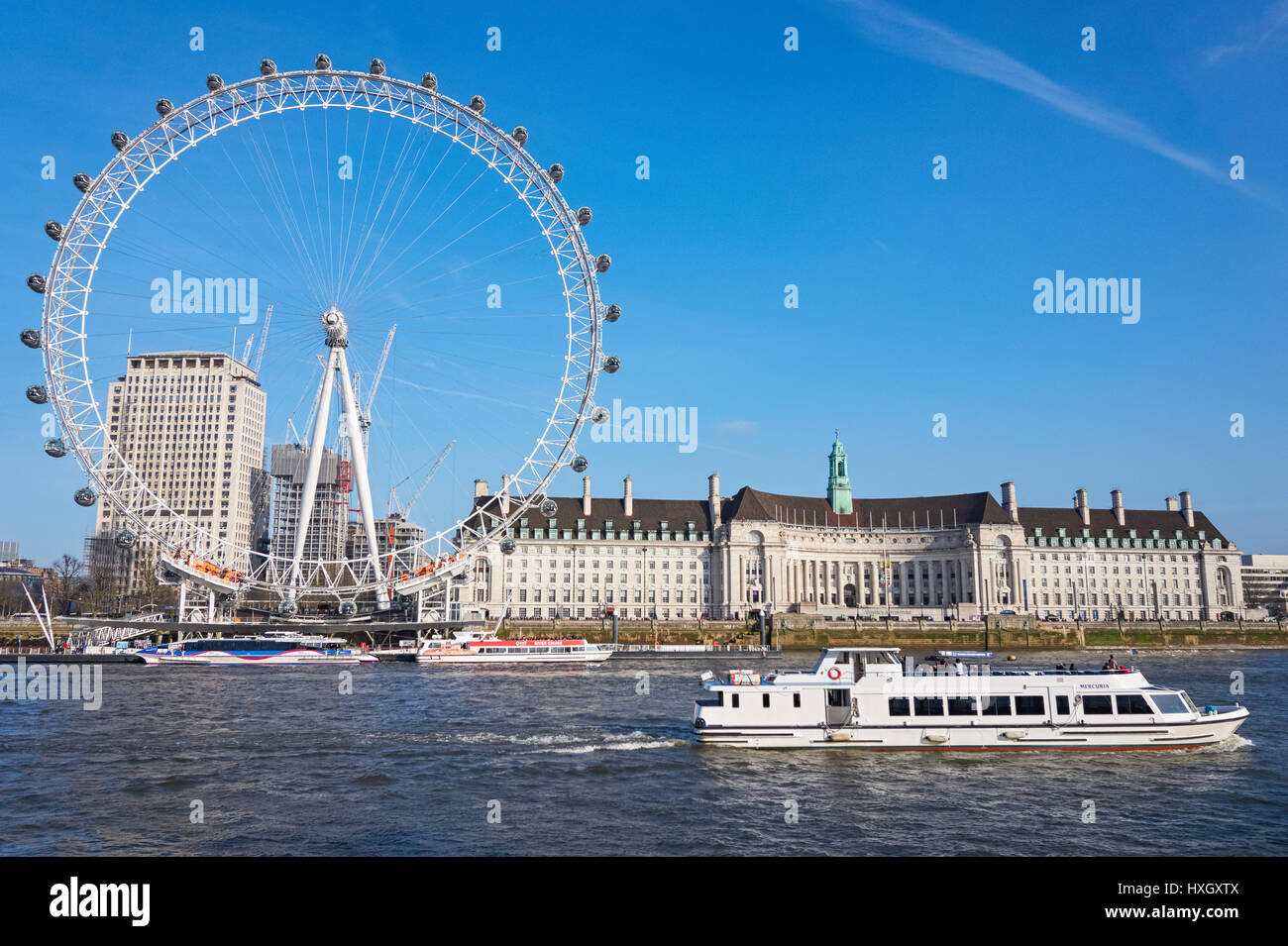 London eye river cruise boat hi-res stock photography and images - Alamy