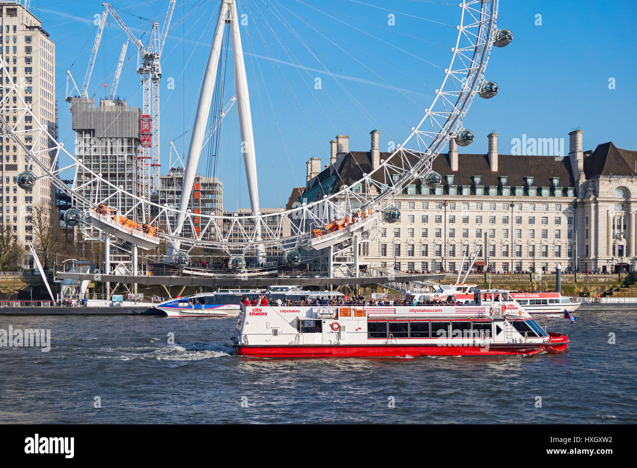 London Eye River Cruise Boat High Resolution Stock Photography and ...