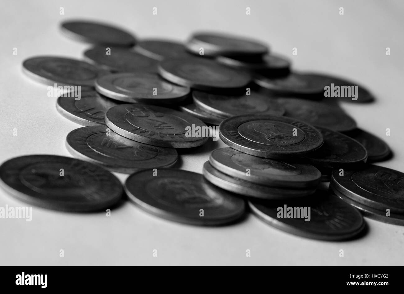Indian coins hi-res stock photography and images - Alamy