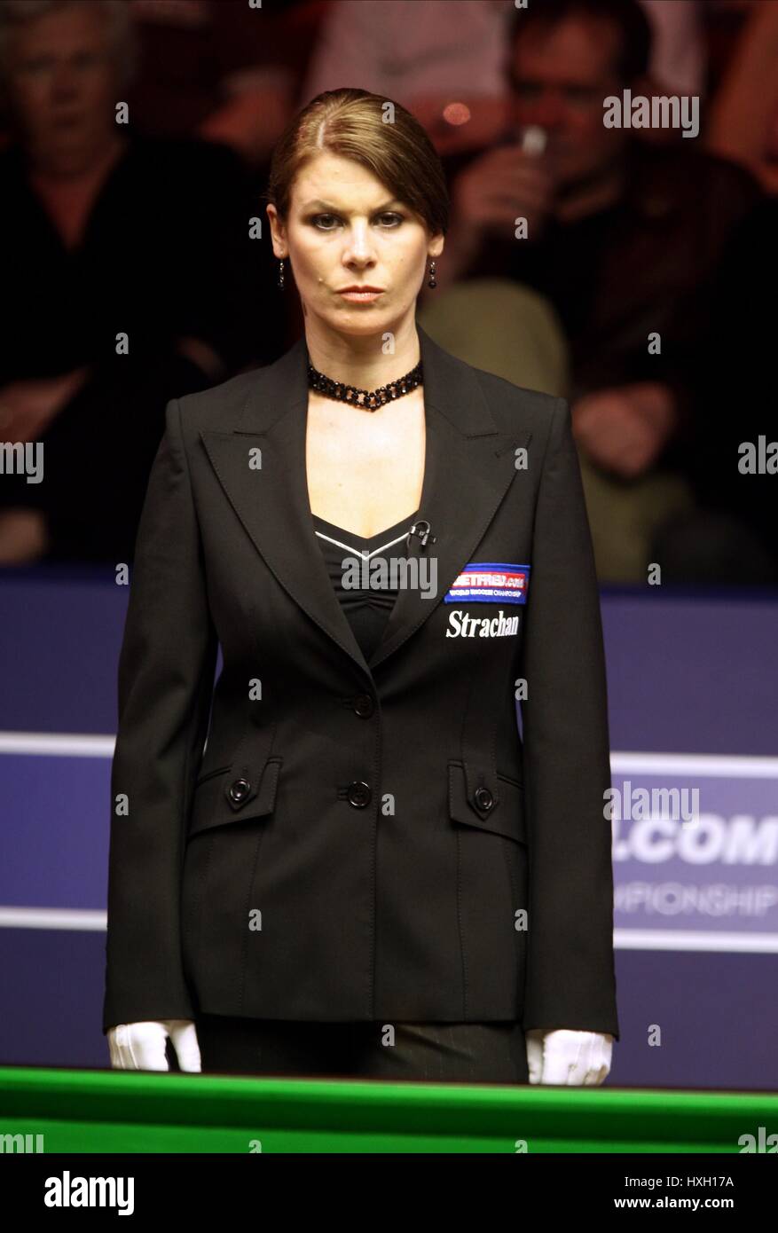 MICHAELA TABB SNOOKER REFEREE THE CRUCIBLE SHEFFIELD ENGLAND 22 April ...