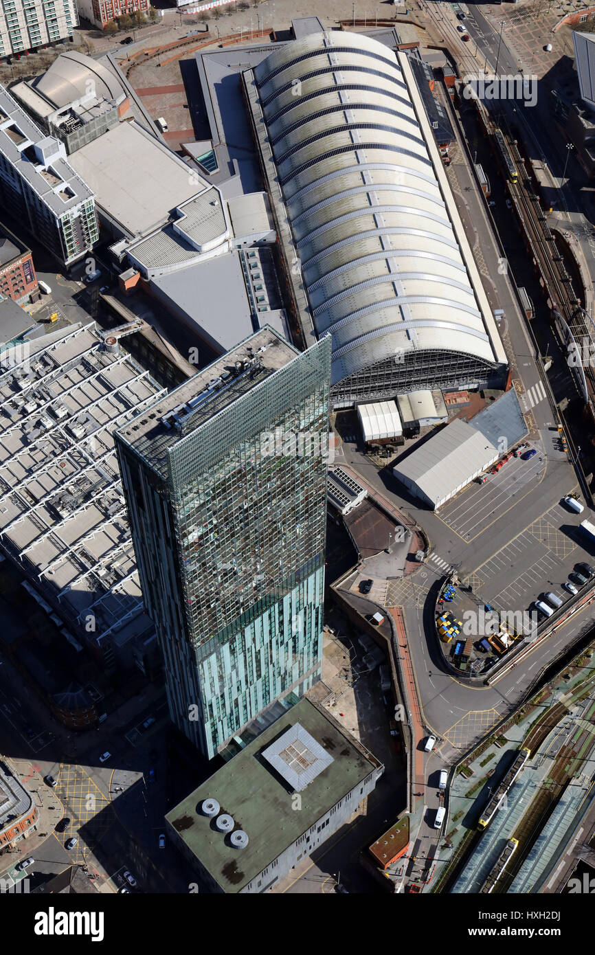 aerial view of Beetham Tower in Manchester, UK Stock Photo - Alamy