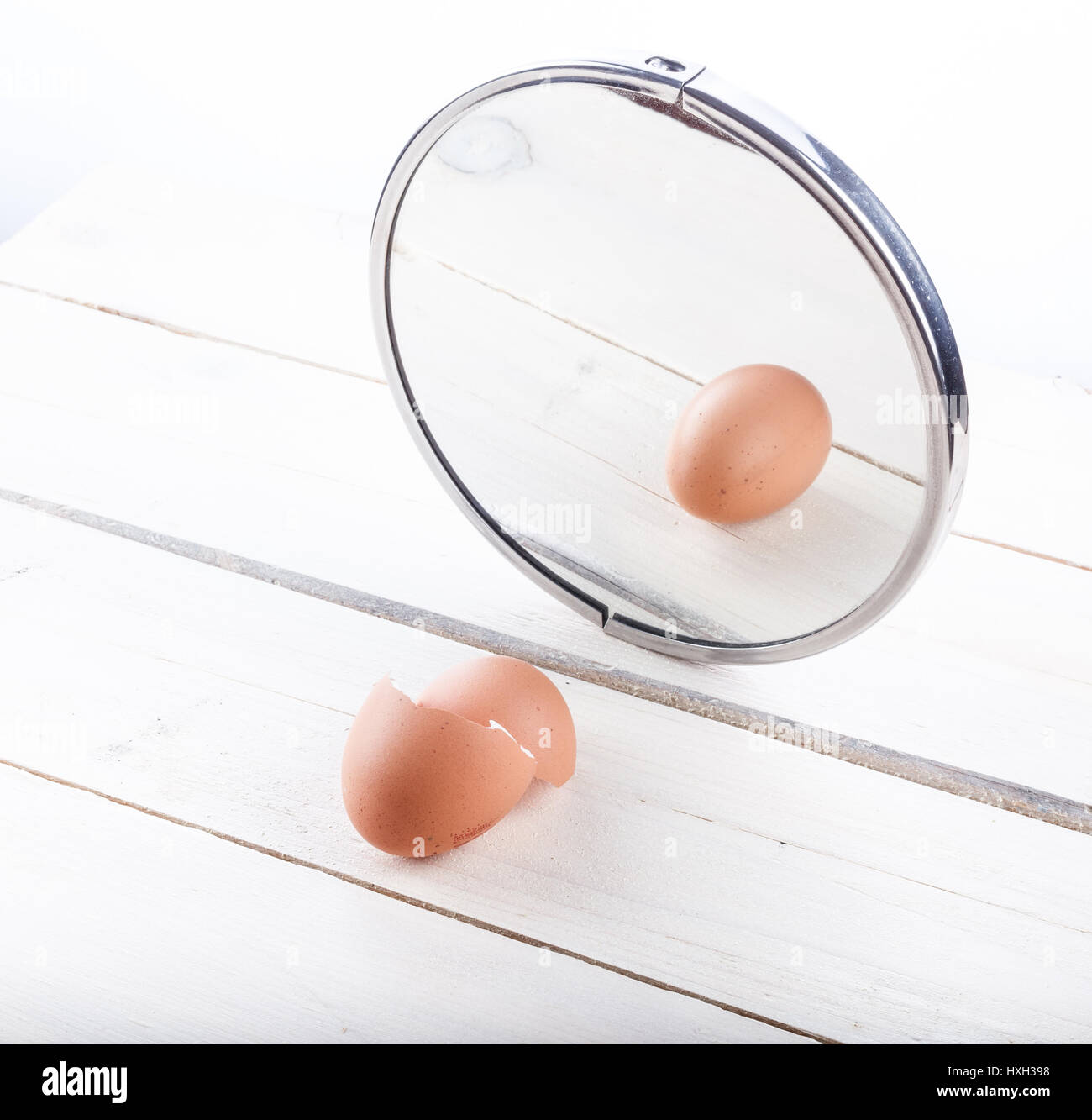 Things look different in the mirror, conceptual idea about the truth we ...