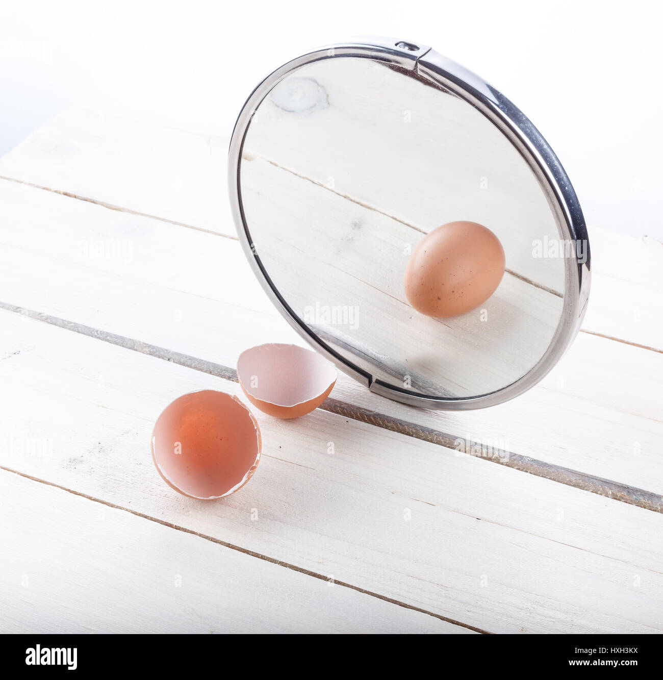 Things look different in the mirror, conceptual idea about the truth we ...