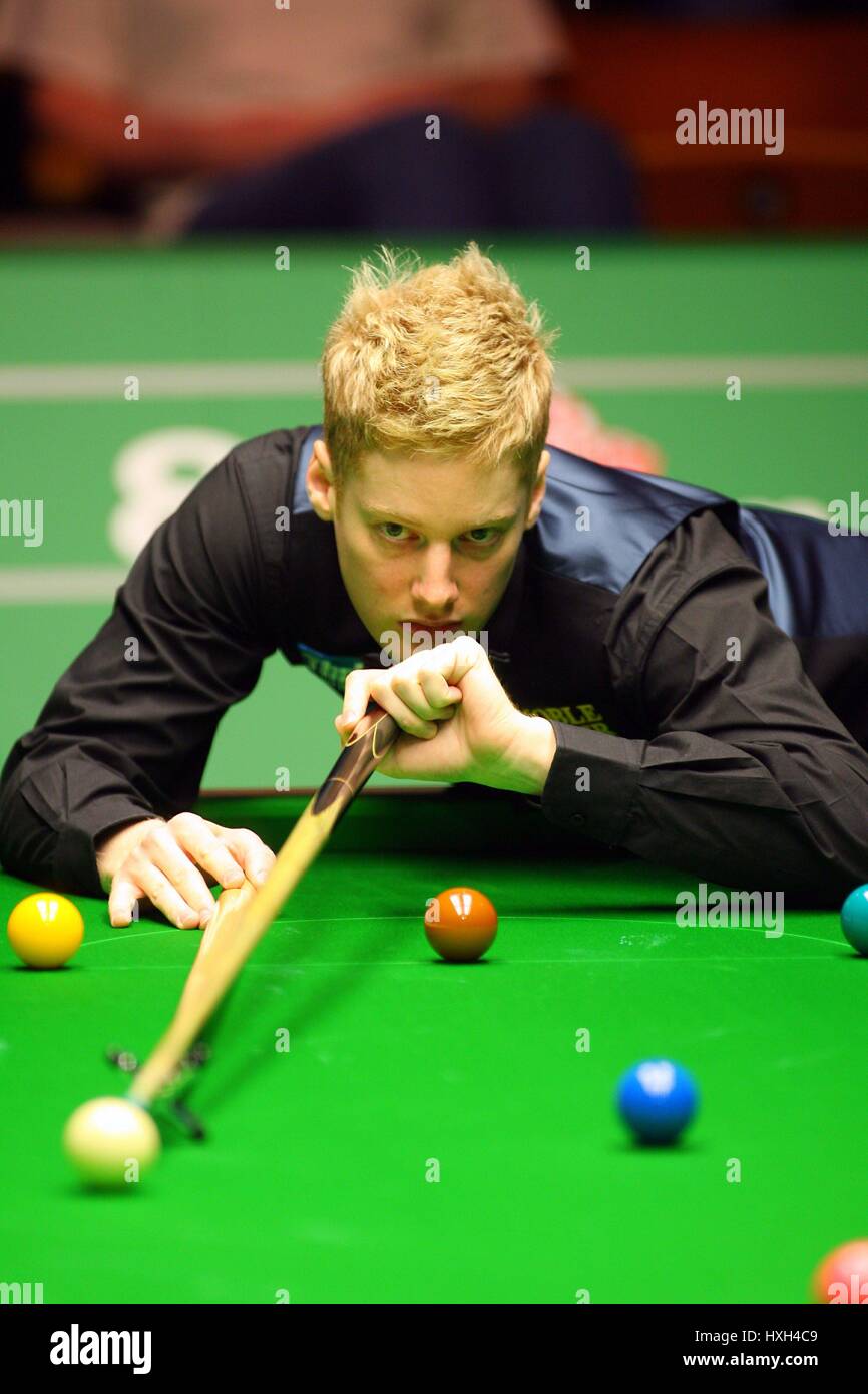 NEIL ROBERTSON WORLD SNOOKER CHAMPIONSHIPS CRUCIBLE THEATRE SHEFFIELD ...
