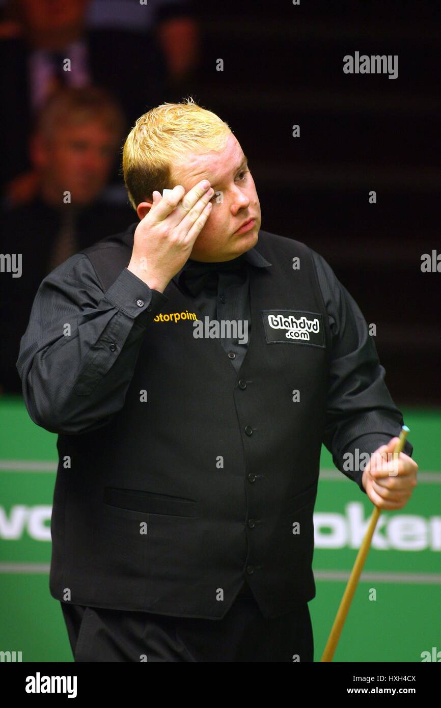 STEPHEN LEE WORLD SNOOKER CHAMPIONSHIPS CRUCIBLE THEATRE SHEFFIELD ...