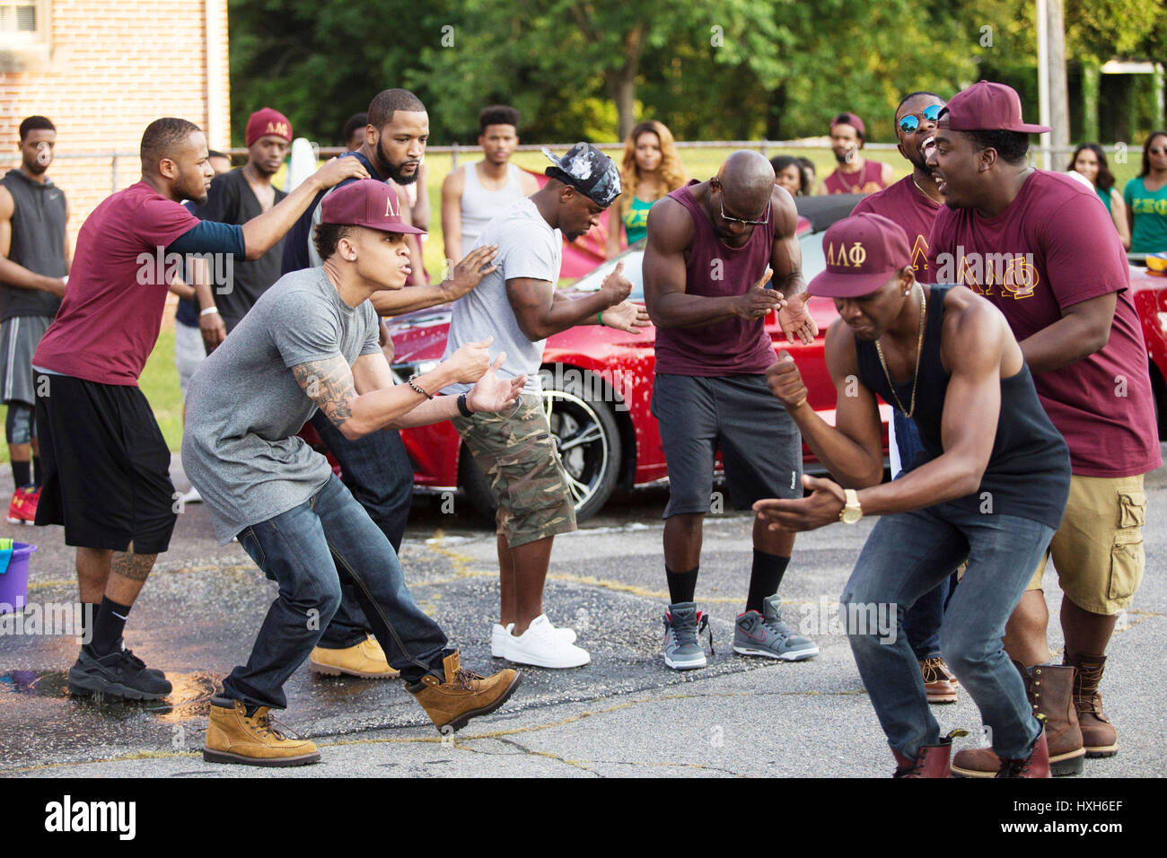 BURNING SANDS, Rotimi (front left, cap), Octavius J. Johnson (center ...
