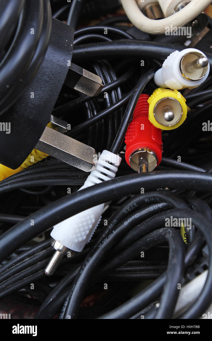 Cable texture. Cables background. Audio video rca jack power cord and ...