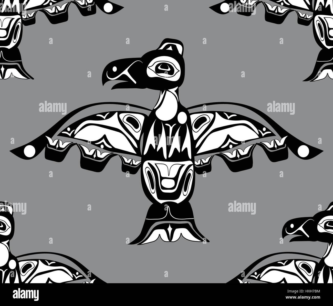 Canadian indian symbol bird hi-res stock photography and images - Alamy