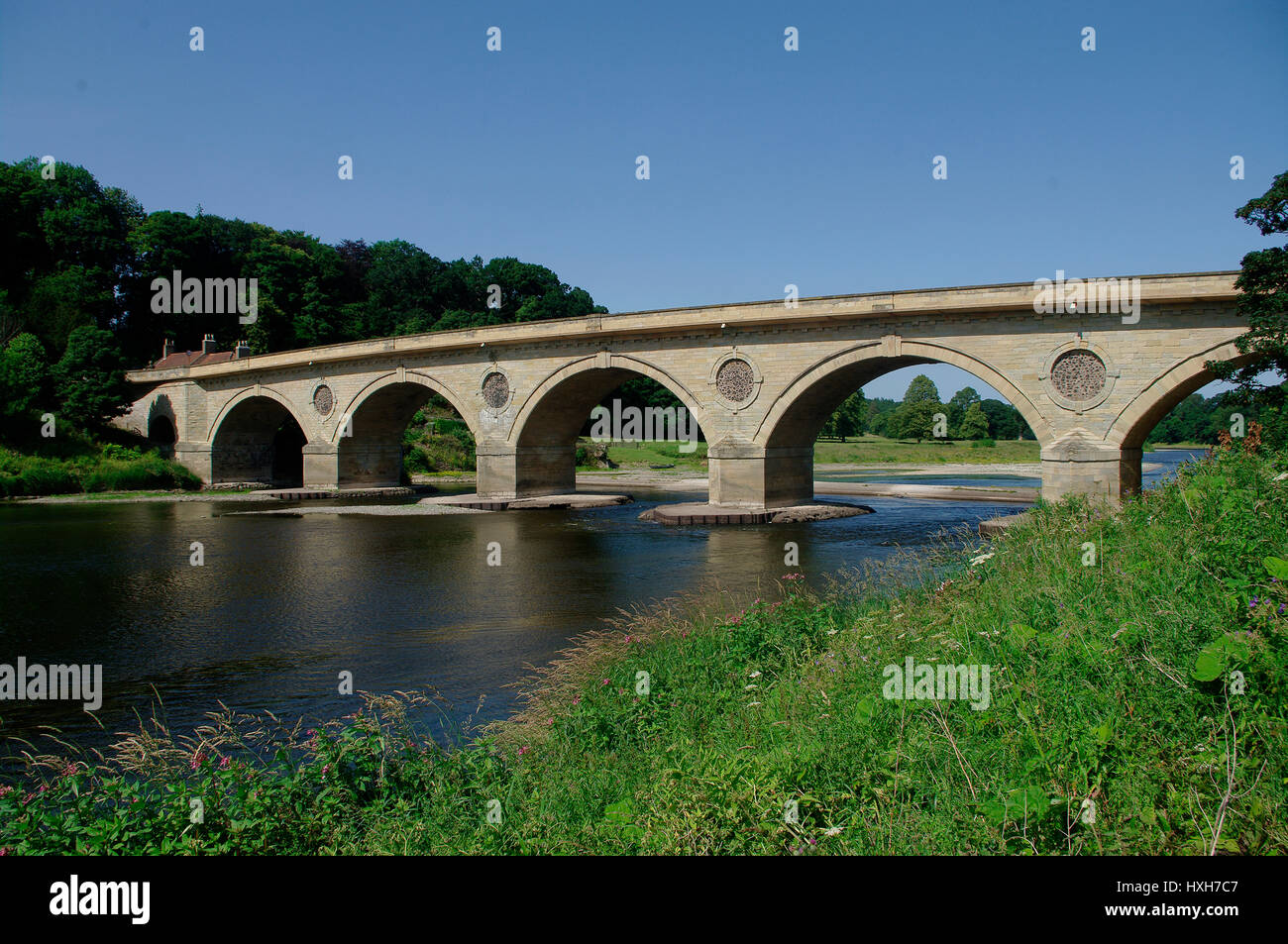 Tweed Bridge at Coldstream, Scotland Stock Photo - Alamy