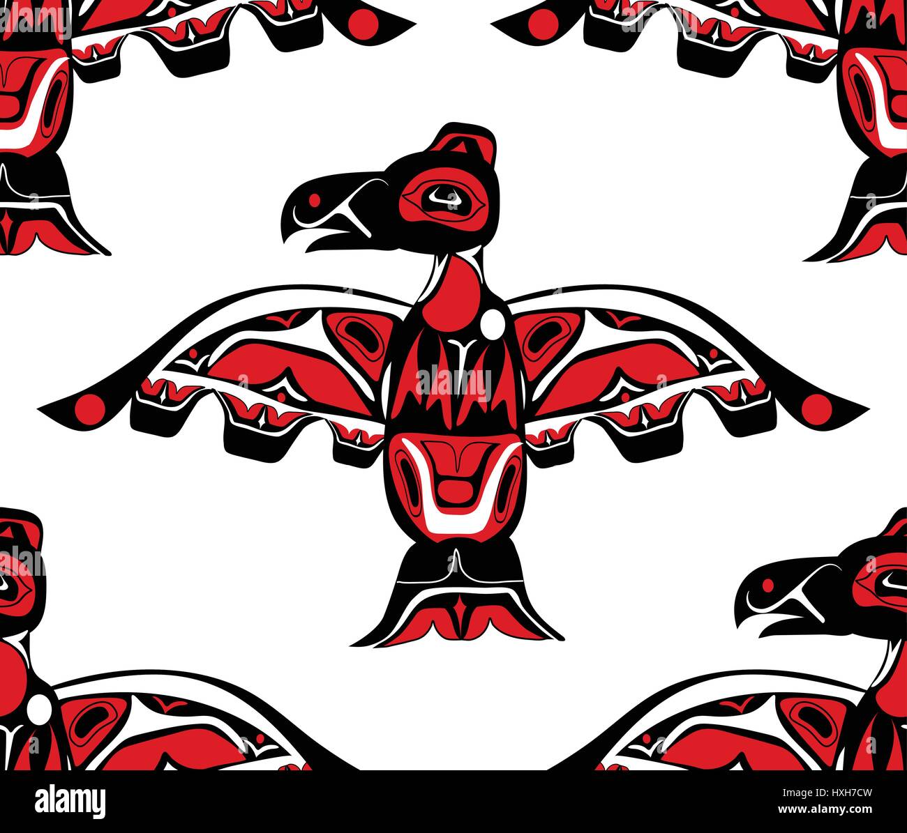 Canadian indian symbol bird hi-res stock photography and images - Alamy