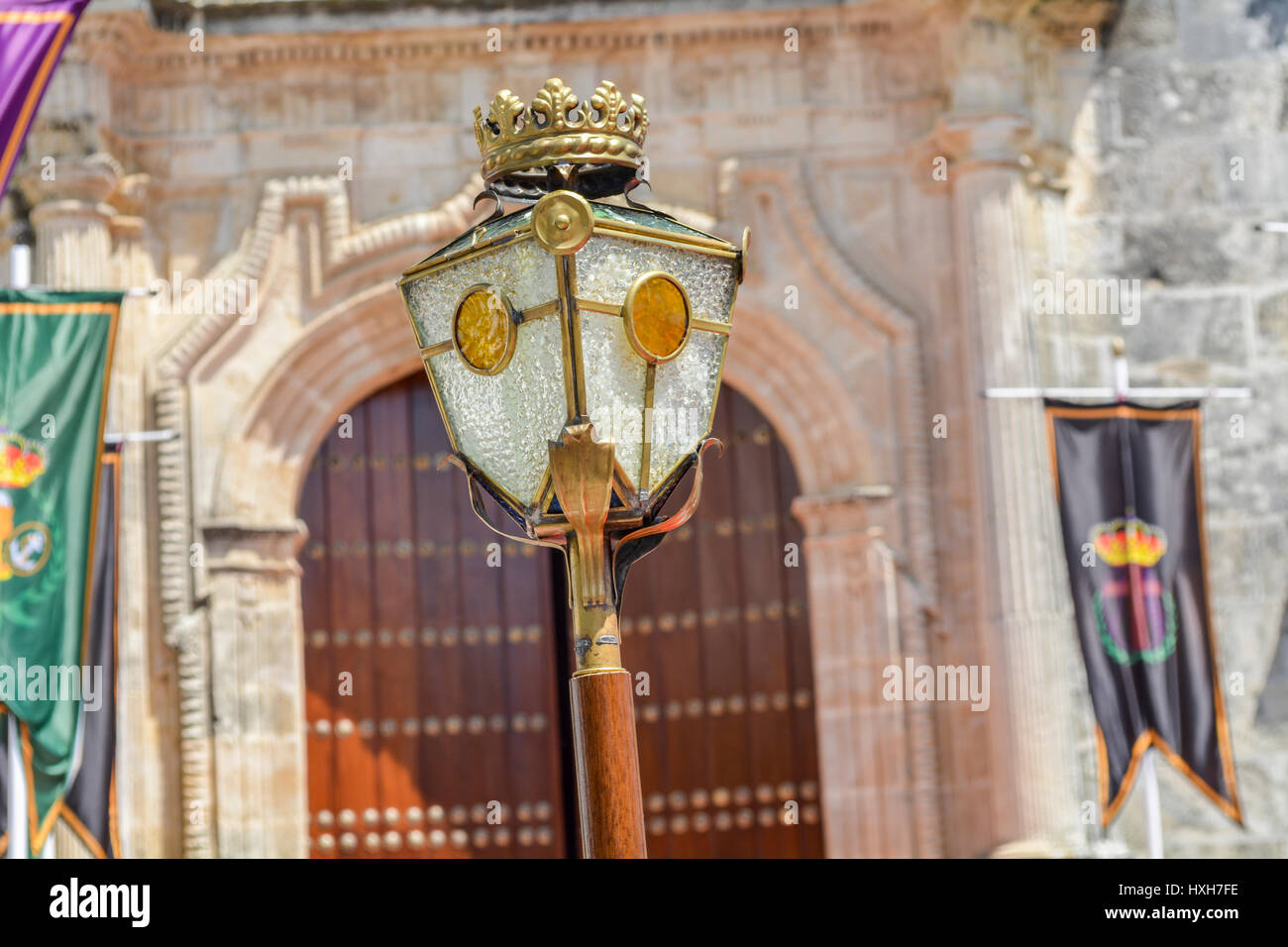 Holy Week in Spain, procession of "The triumphal entry of Jesus into ...
