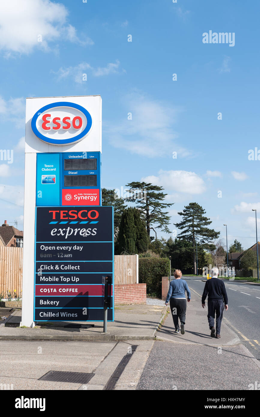 Esso petrol diesel pumps hi-res stock photography and images - Alamy