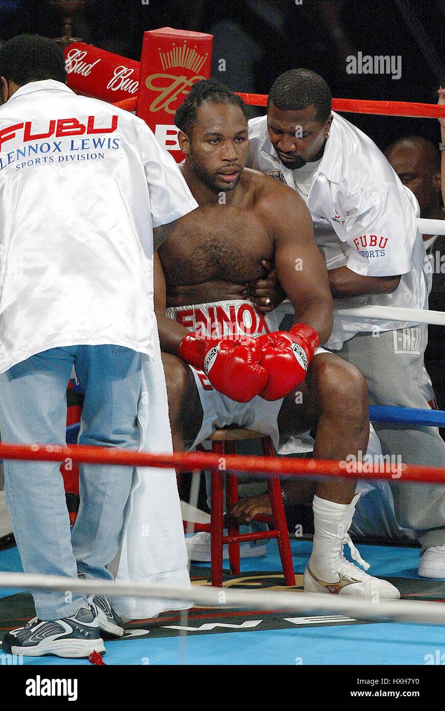 LENNOX LEWIS BOXER STAPLES CENTRE LOS ANGELES USA 21 June 2003 Stock ...