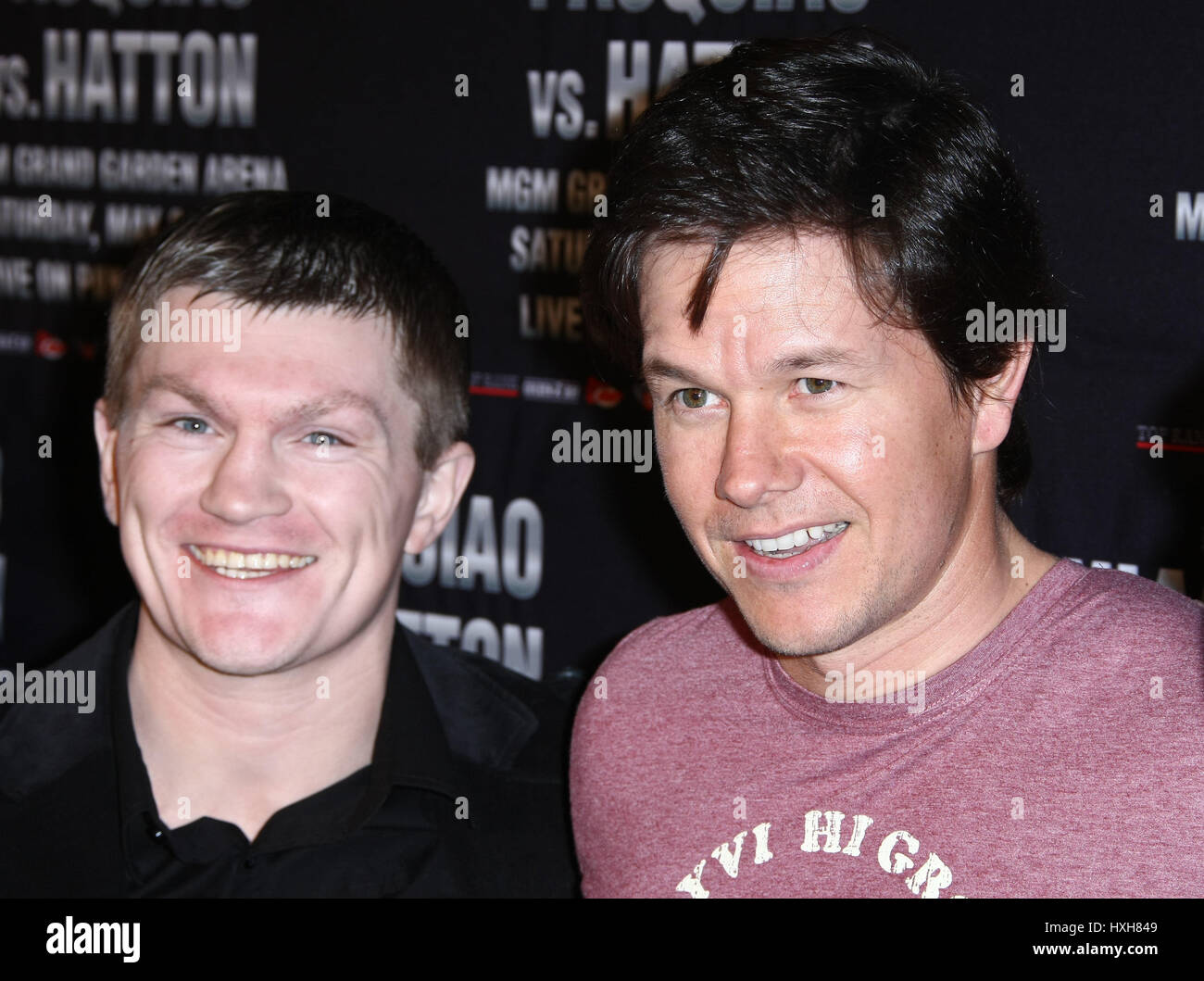 RICKY HATTON MARK WAHLBERG BOXER & ACTOR HOLLYWOOD LOS ANGELES CA USA ...