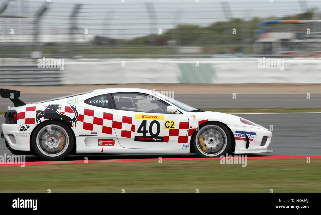 NICK KAYE FERRARI F430 CAR SILVERSTONE RACE TRACK SILVERSTONE RACE ...