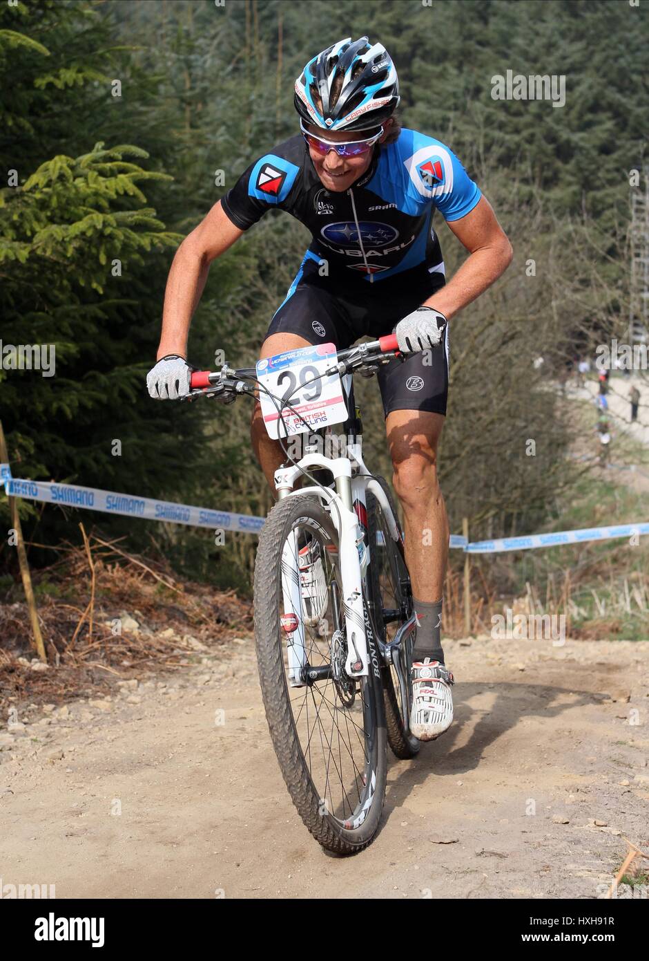 SAMUEL SCHULTZ UCI MOUNTAIN BIKE WORLD CUP DALBY FOREST YORKSHIRE ...