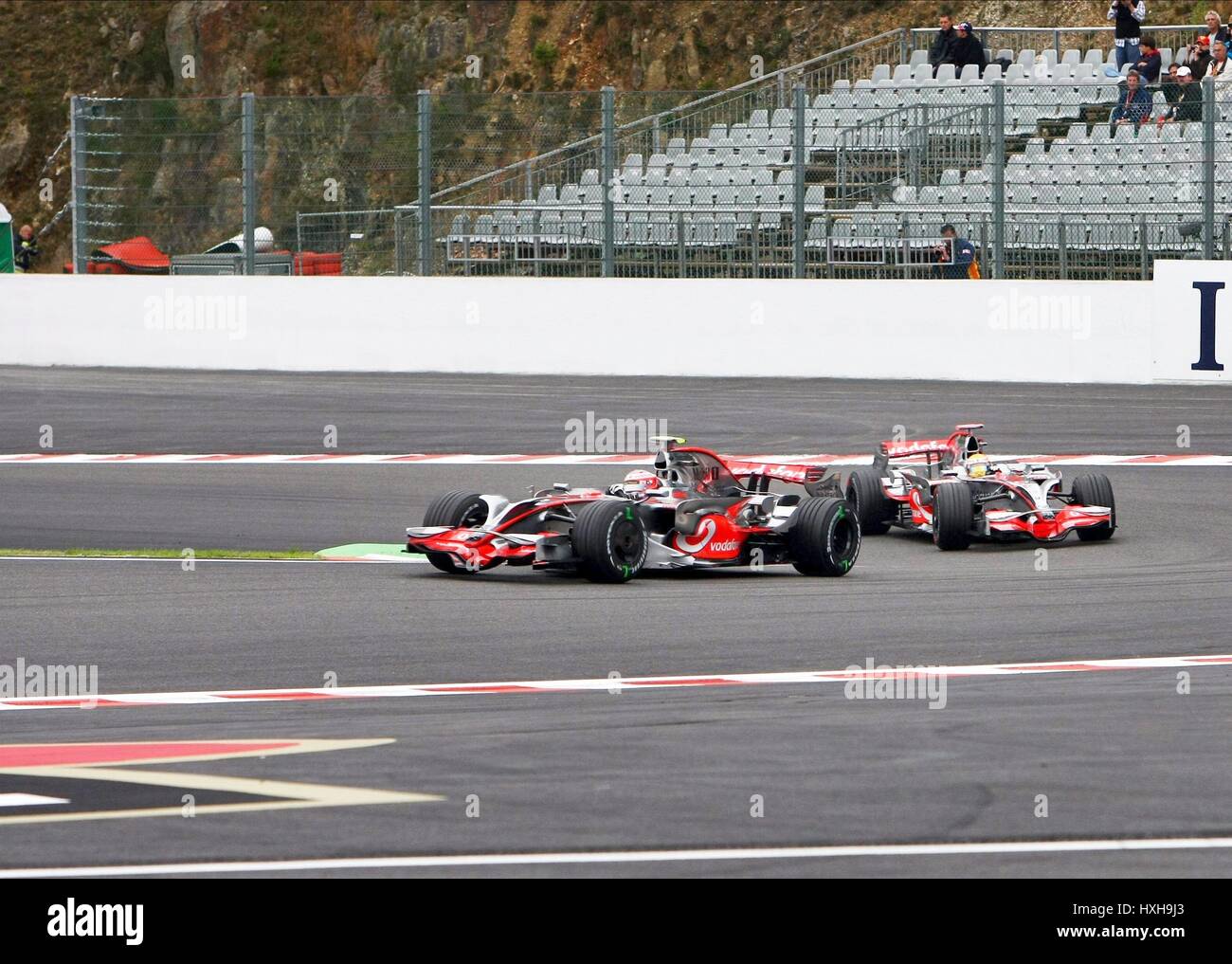 HEIKKI KOVALAINEN & LEWIS HAMI TEAM MCLAREN SPA-FRANCORCHAMPS BELGIUM ...