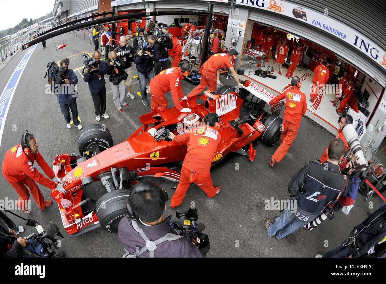 KIMI RAIKKONEN FERRARI TEAM SPA-FRANCORCHAMPS BELGIUM 05 September 2008 ...