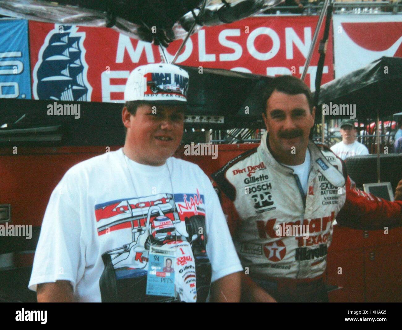 PHILIP FUDGE & NIGEL MANSELL FROM HULL HULL EAST YORKSHIRE 14 July 1994 ...