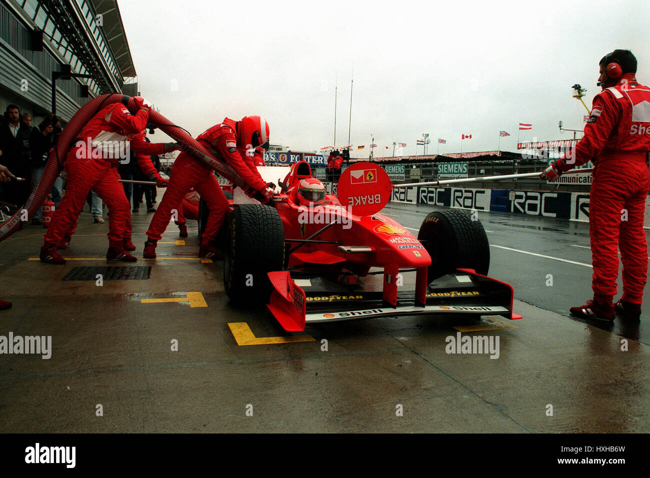 EDDIE IRVINE FERRARI 13 July 1998 Stock Photo - Alamy