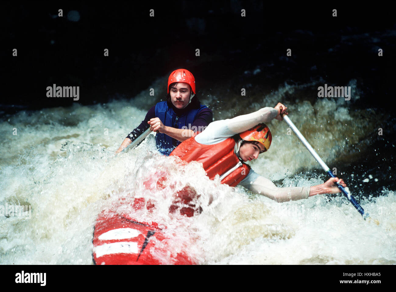 MENS C2 CANOE SLALOM WASHBURN 15 August 1980 Stock Photo - Alamy