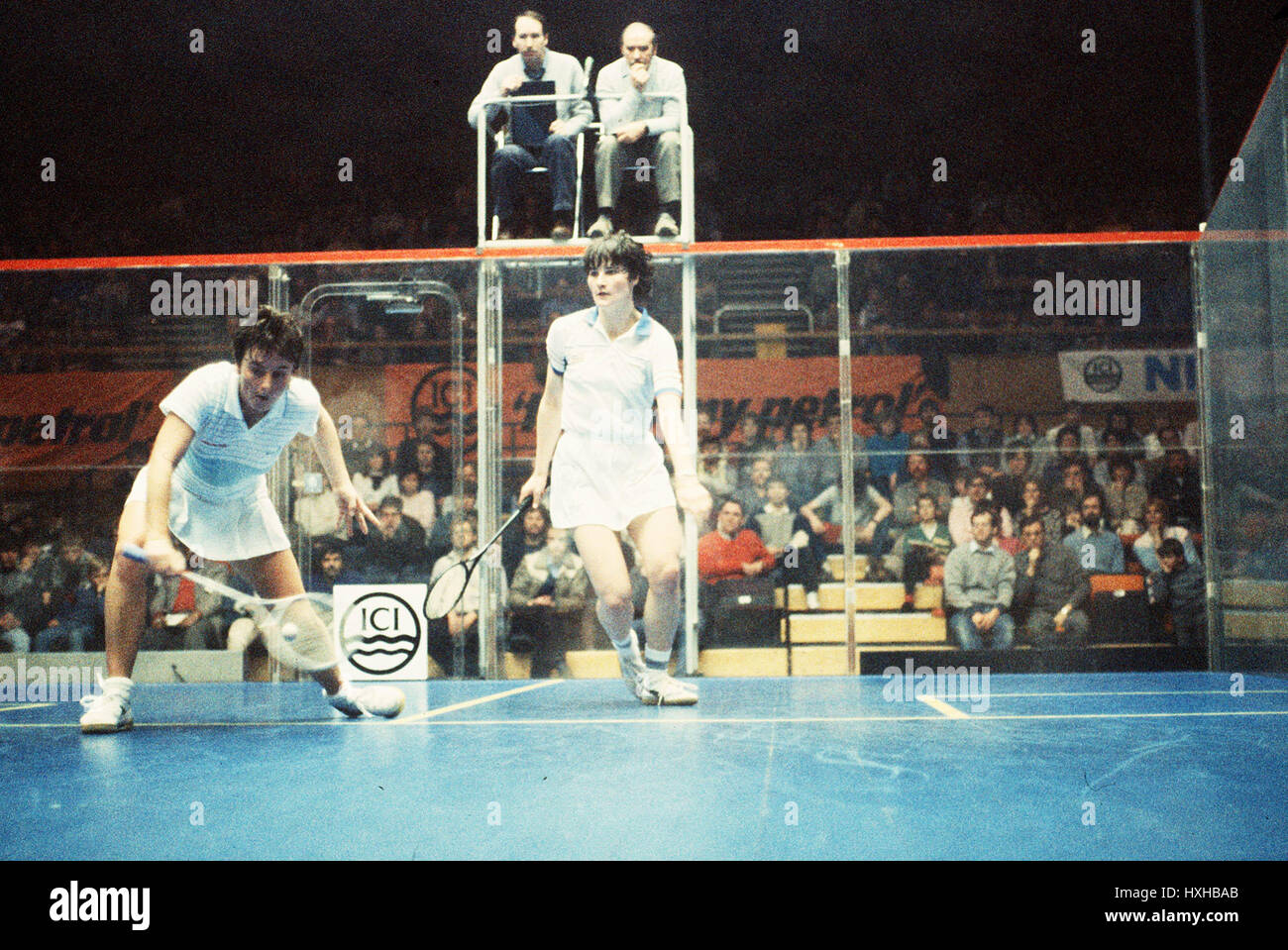 SUSAN DEVOY & ALISON CUMMINGS ICI BRITISH OPEN SQUASH 07 February 1986 ...