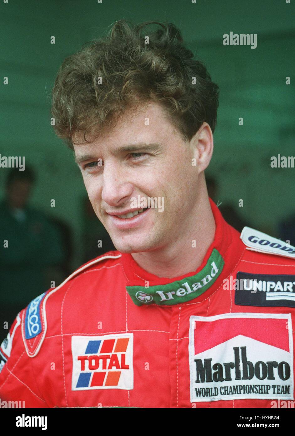 EDDIE IRVINE JORDAN-PEUGEOT 01 June 1995 Stock Photo - Alamy