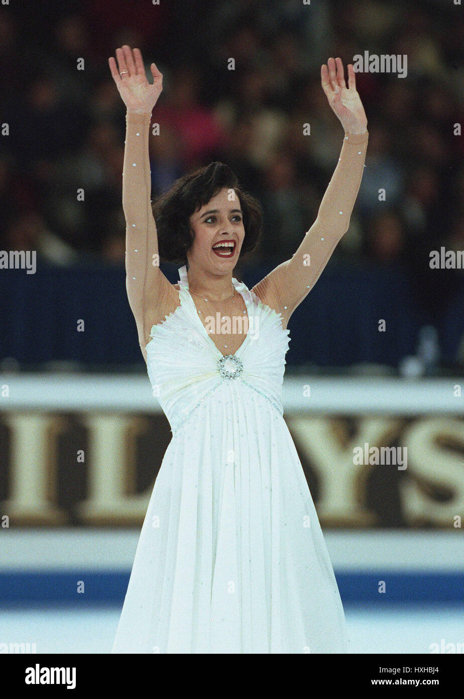 IRINA ROMANOVA ICE DANCE CHAMPIONSHIPS 28 March 1995 Stock Photo - Alamy
