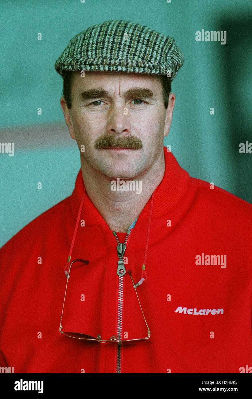 NIGEL MANSELL MARLBORO MCLAREN MERCEDES 95 21 March 1995 Stock Photo ...