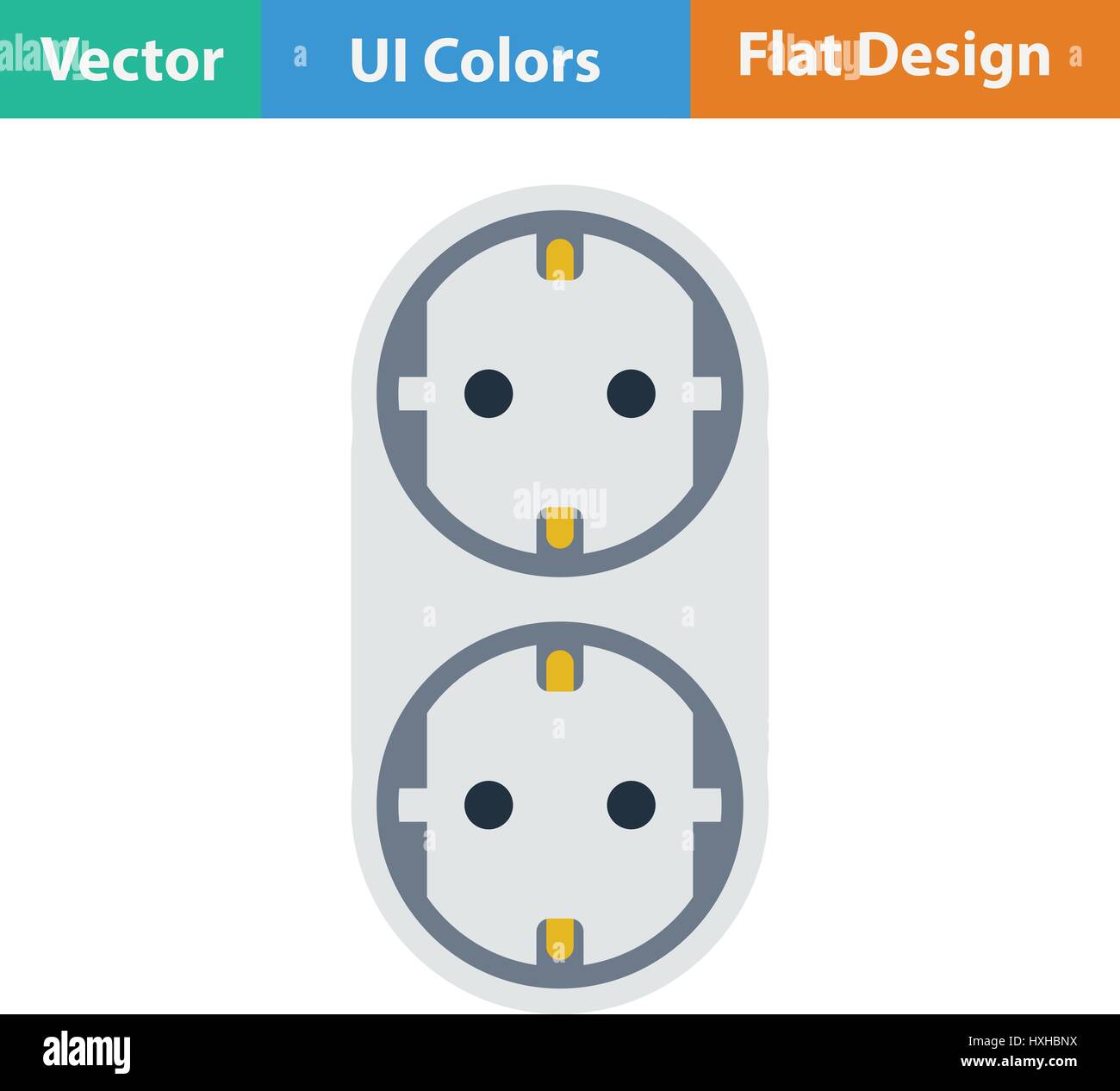 AC splitter icon. Flat design. Vector illustration Stock Vector Image ...