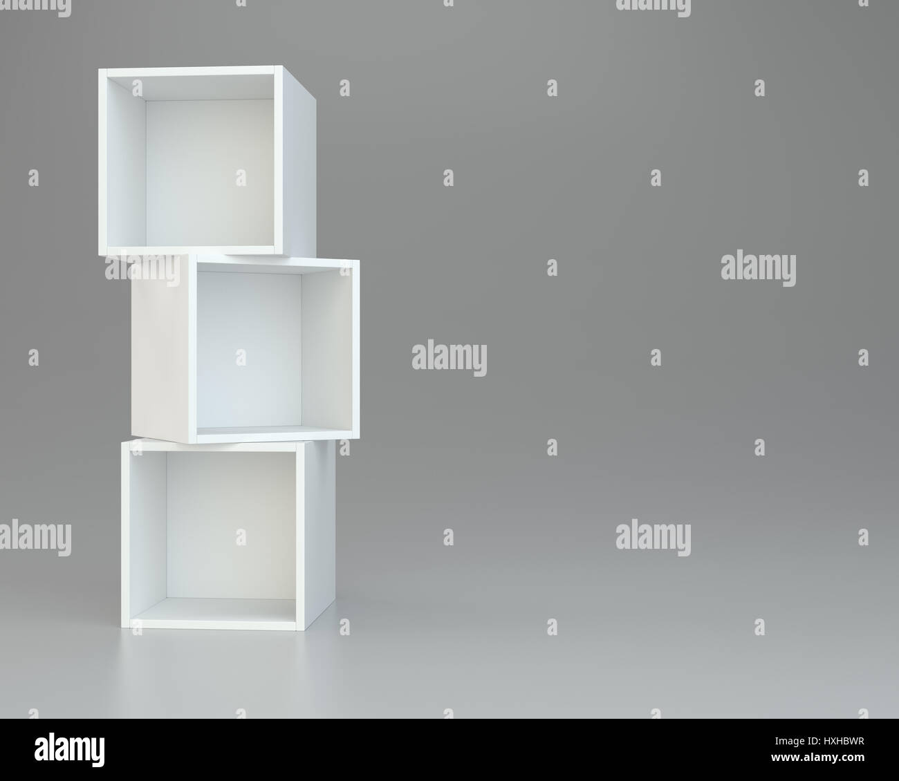 White shelf empty hi-res stock photography and images - Alamy