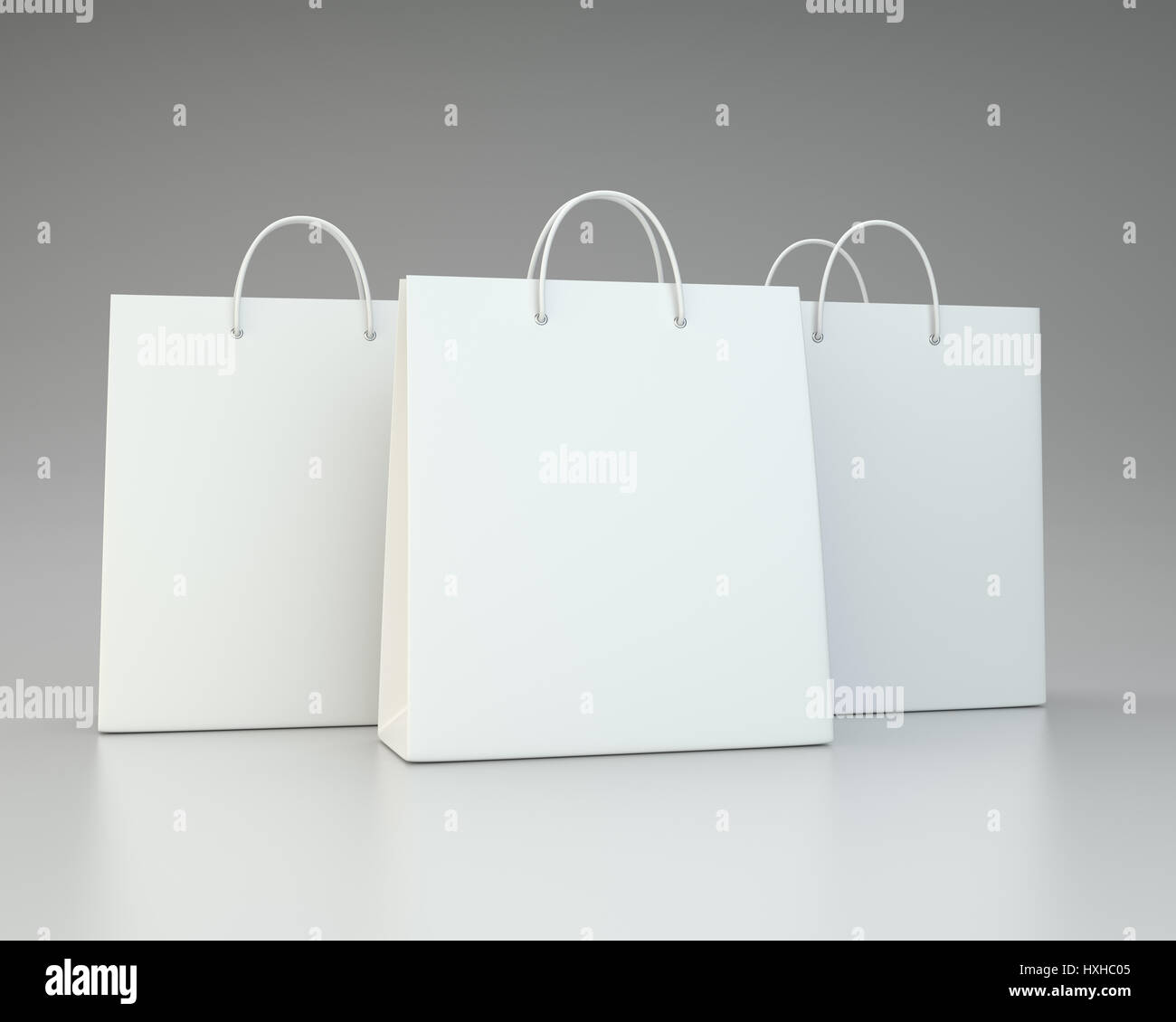 blank white shopping paper bags set Stock Photo - Alamy