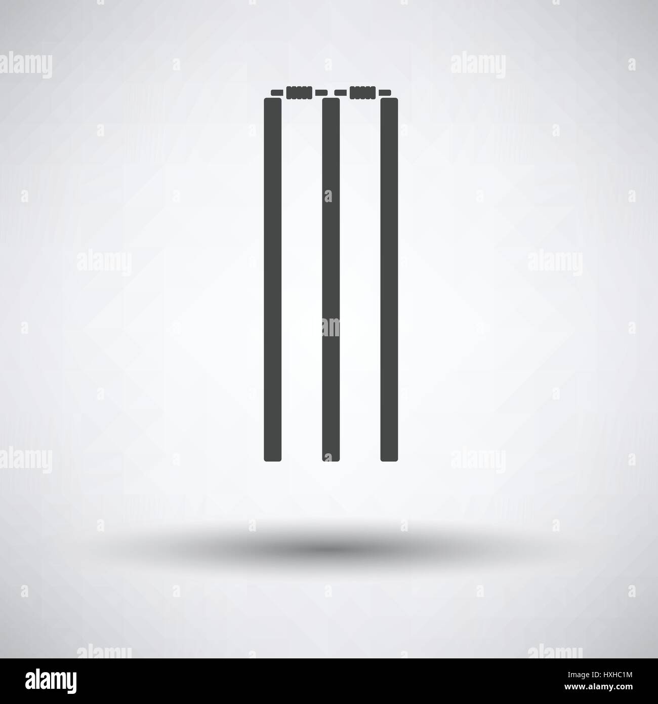 Cricket out bowled Stock Vector Images - Alamy