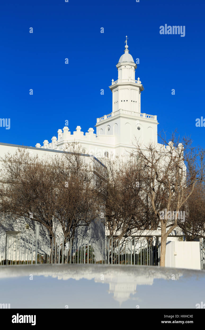 St. George Temple, St. George, Utah, USA Stock Photo - Alamy