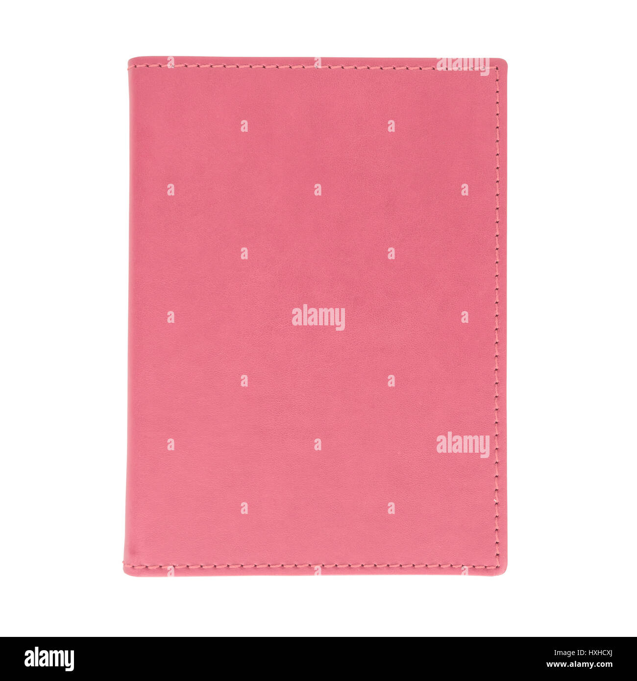 Pink leather book isolated on white background Stock Photo - Alamy