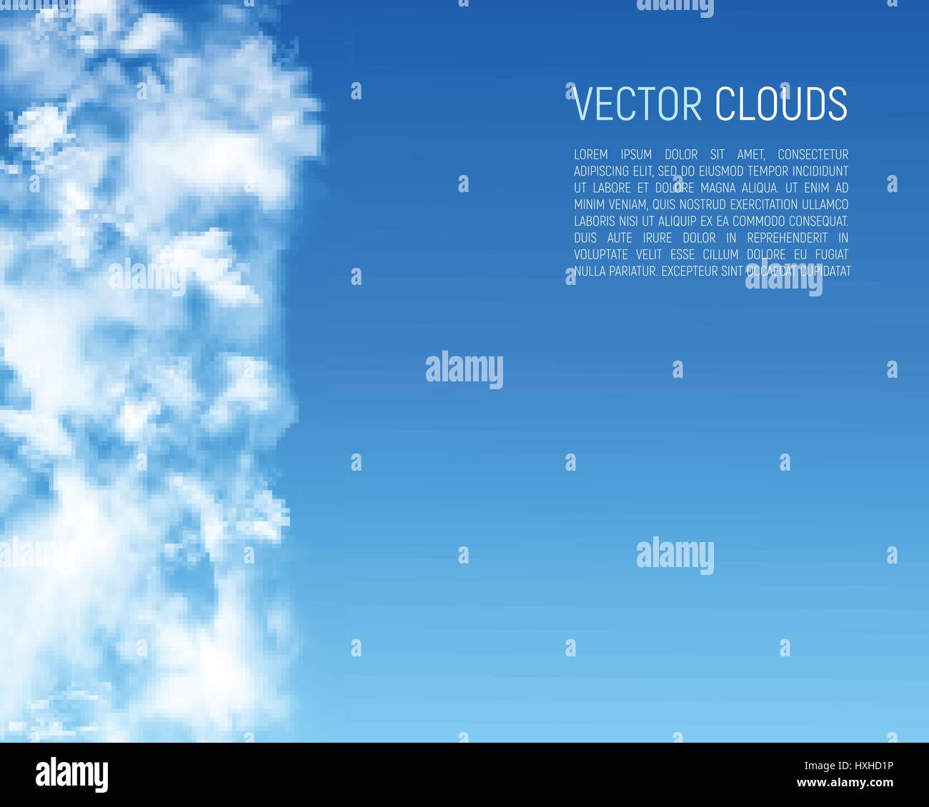 Abstract background with clouds Stock Vector Image & Art - Alamy