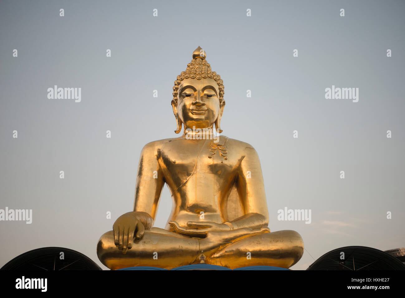 the golden buddha at the Golden Triangle of Thailand, Myanmar and Laos ...