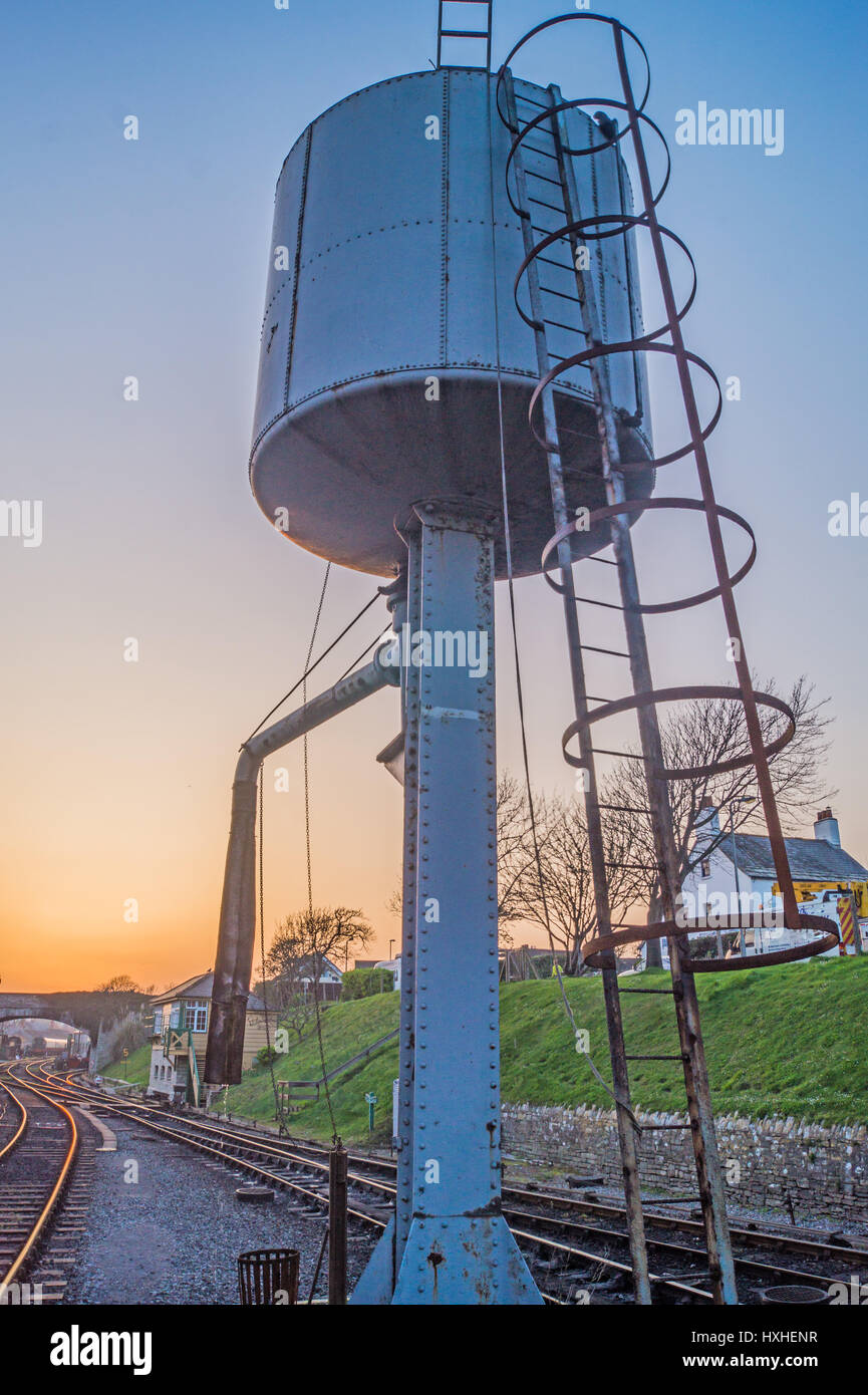 Steam train water tower hi-res stock photography and images - Alamy