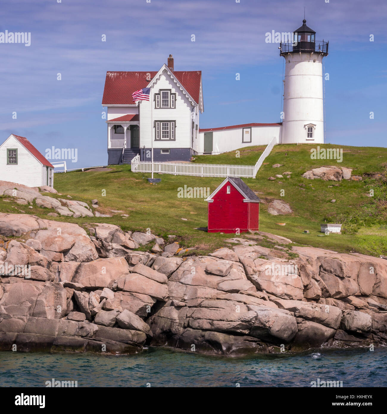 Nubble Lighthouse, Cape Neddick, ME Stock Photo - Alamy