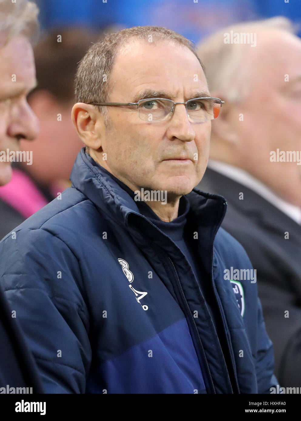 Republic of Ireland manager Martin O'Neill before the International ...