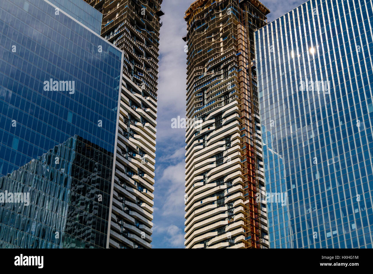 Contrasting styles in architecture hi-res stock photography and images ...