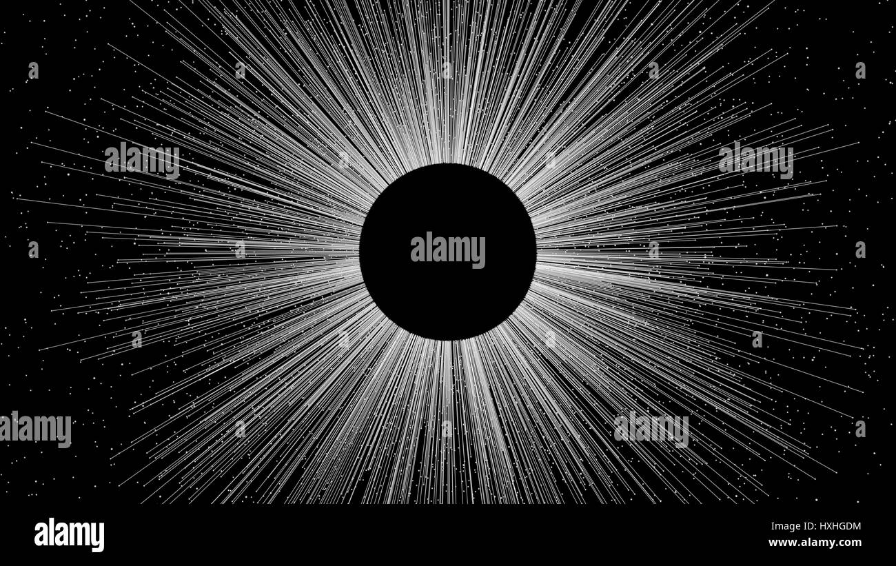 Space planet sunrise abstract Black and White Stock Photos & Images - Alamy