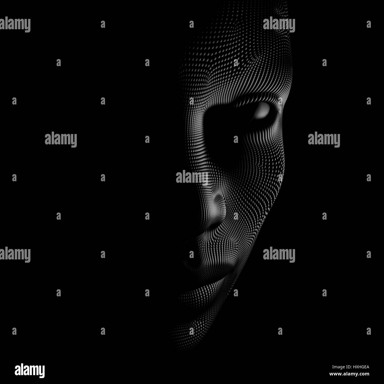 Artificial intelligence creative Black and White Stock Photos & Images ...