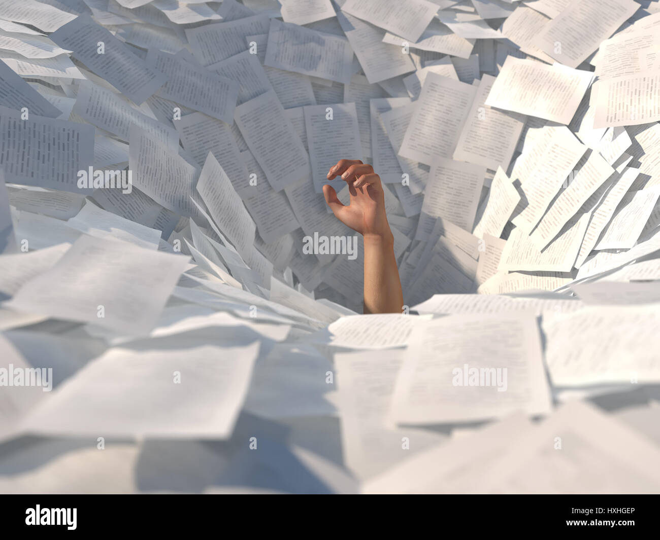 Drowning in paperwork hi-res stock photography and images - Alamy
